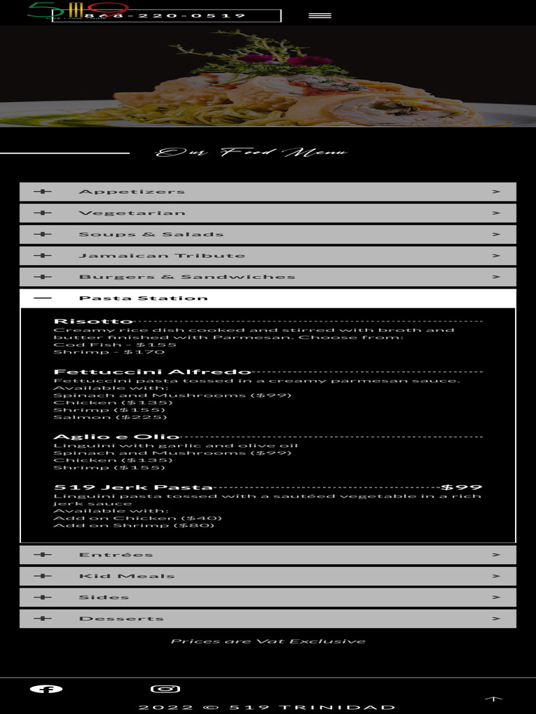 519 Trinidad Restaurant Menu Prices | PDF