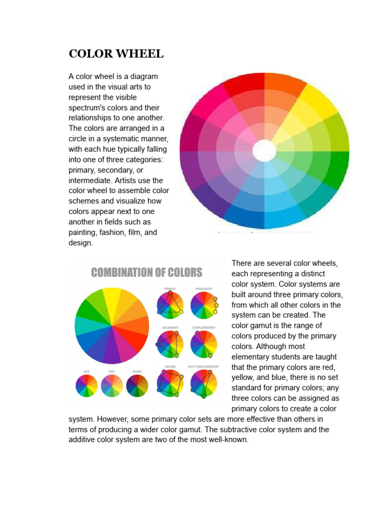 Color Wheel | PDF | Color | Blue