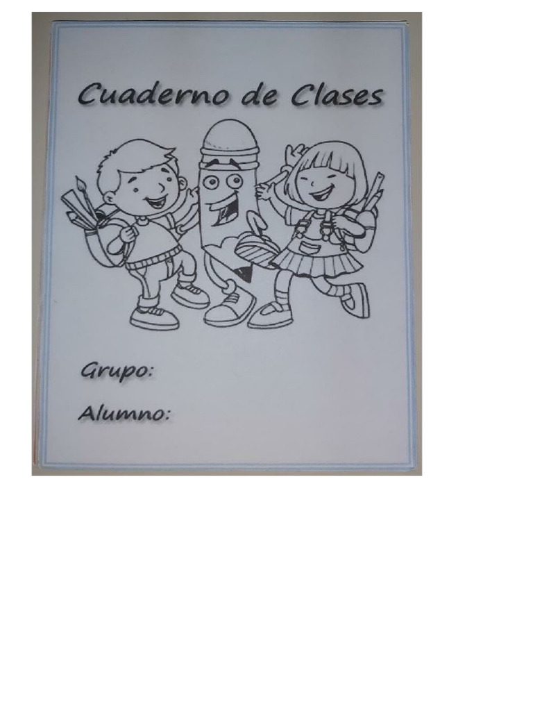 Caratula de Cuaderno de Clases | PDF