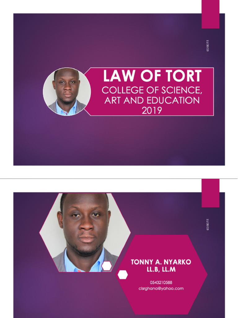 Lecture 11 Negligence Causation (Autosaved) | PDF | Negligence | Causation (Law)