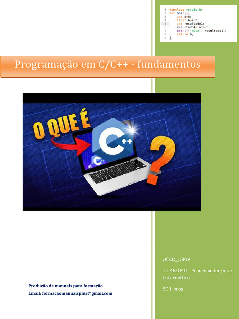 UFCD 0809 Programação em CC++ Í - Fundamentos - Índice | Download ...