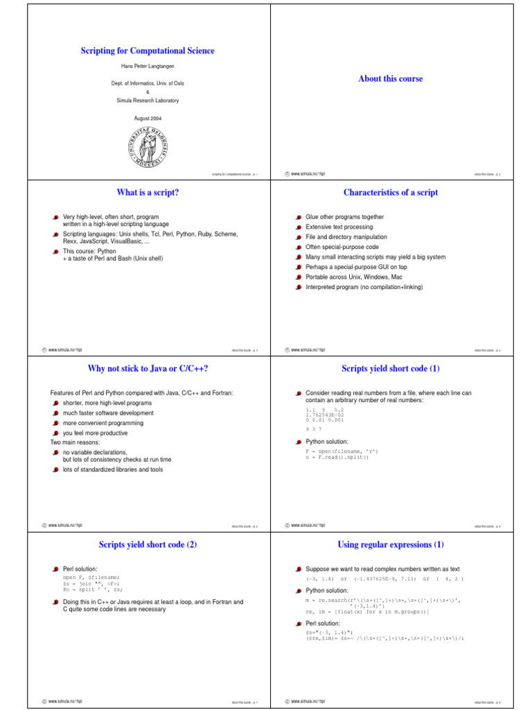 HPL Scripting Slides 8 | PDF | Scripting Language | Variable (Computer Science)