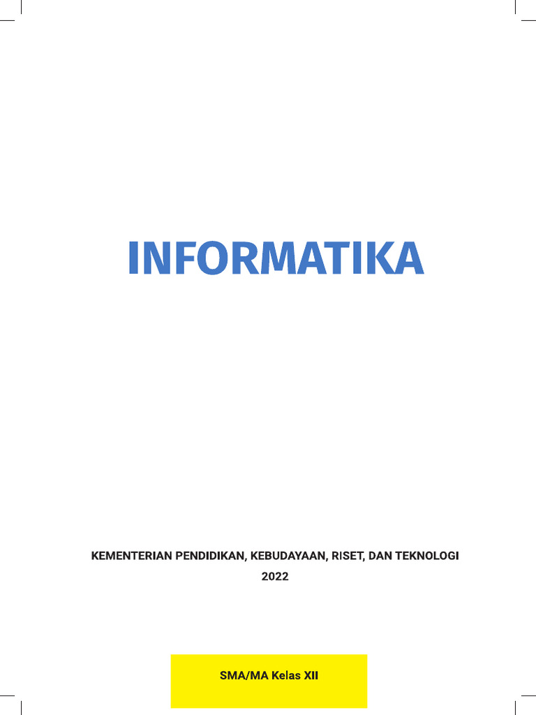 Informatika BS KLS XII | PDF