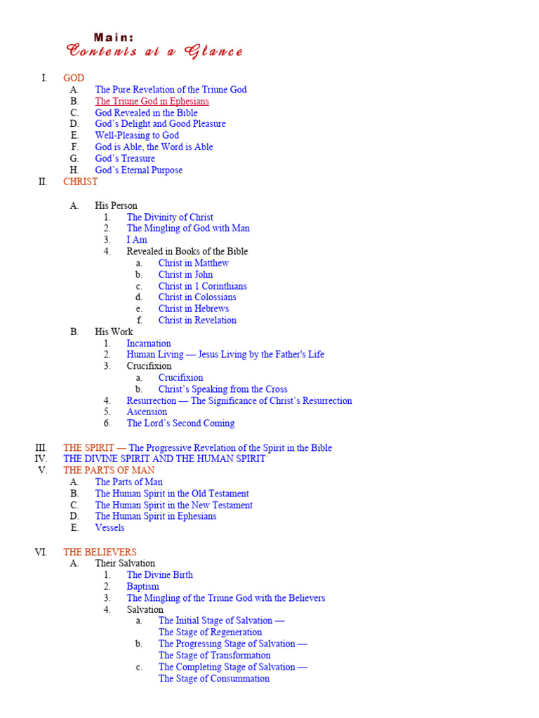 Spiritual Outlines | PDF | God The Father | Jesus