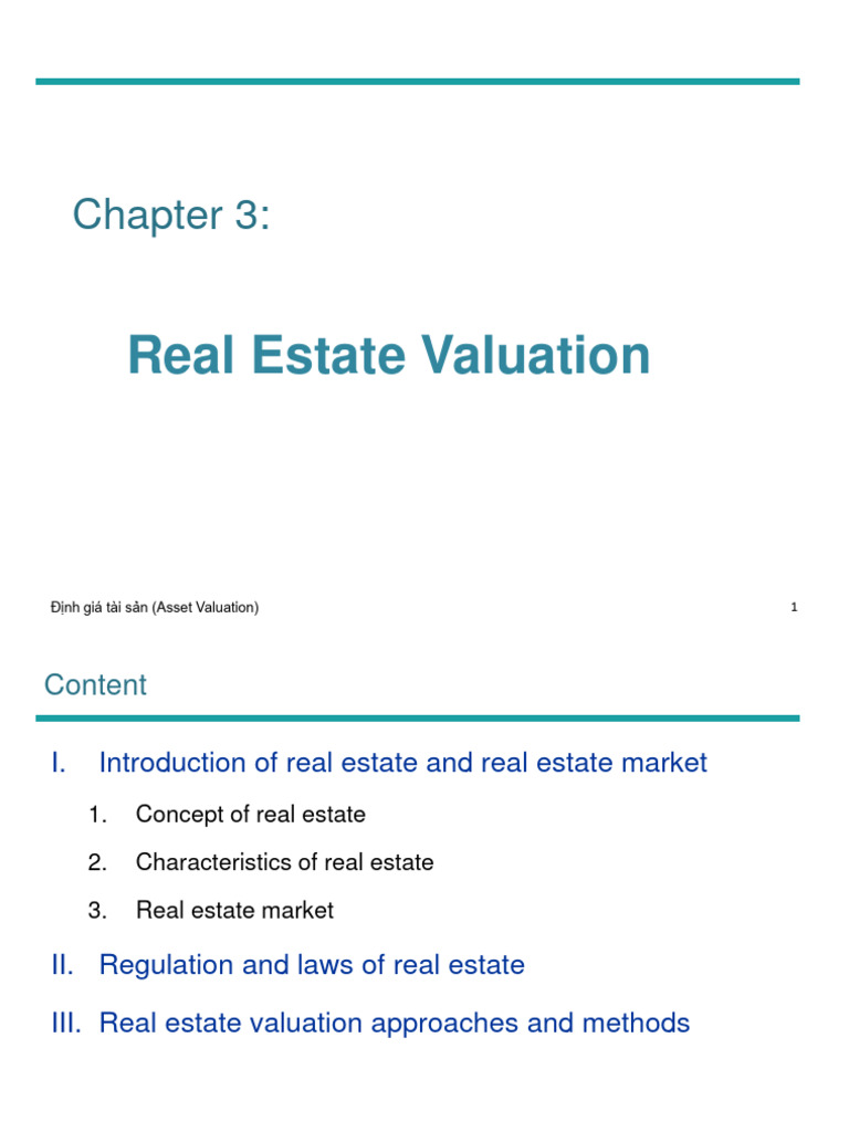 Chapter 3 - Part 1 | PDF | Real Estate Appraisal | Valuation (Finance) Chapter 3 - Part 1 | PDF | Real Estate Appraisal | Valuation (Finance)