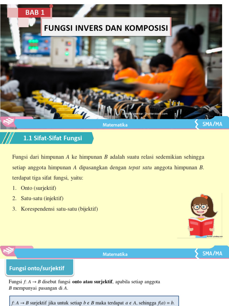 Bab 1 Fungsi Invers Dan Komposisi Fungsi | PDF