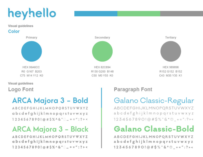 HeyHello Visual Guideline | PDF