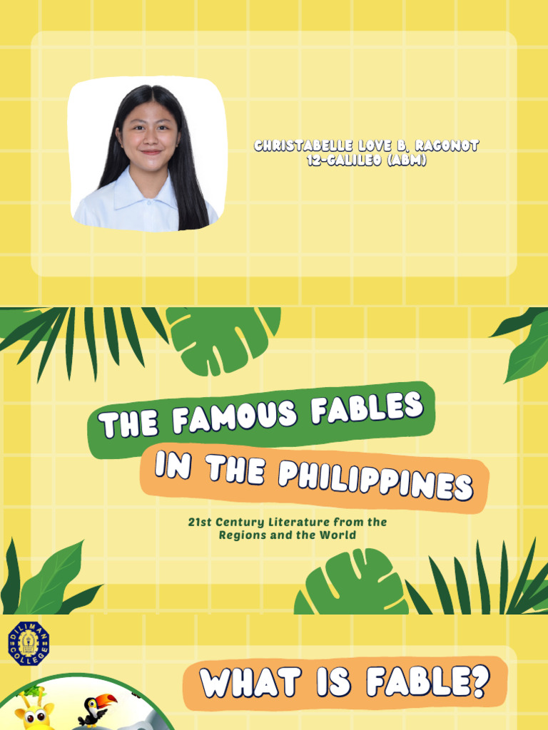 The Famous Fables in The Philippines | PDF | Fable | Traditional Stories