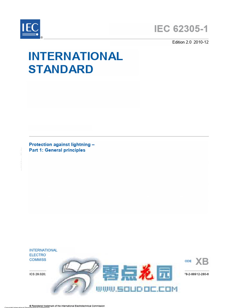 Iec 62305 1 1 | PDF | International Electrotechnical Commission | Lightning