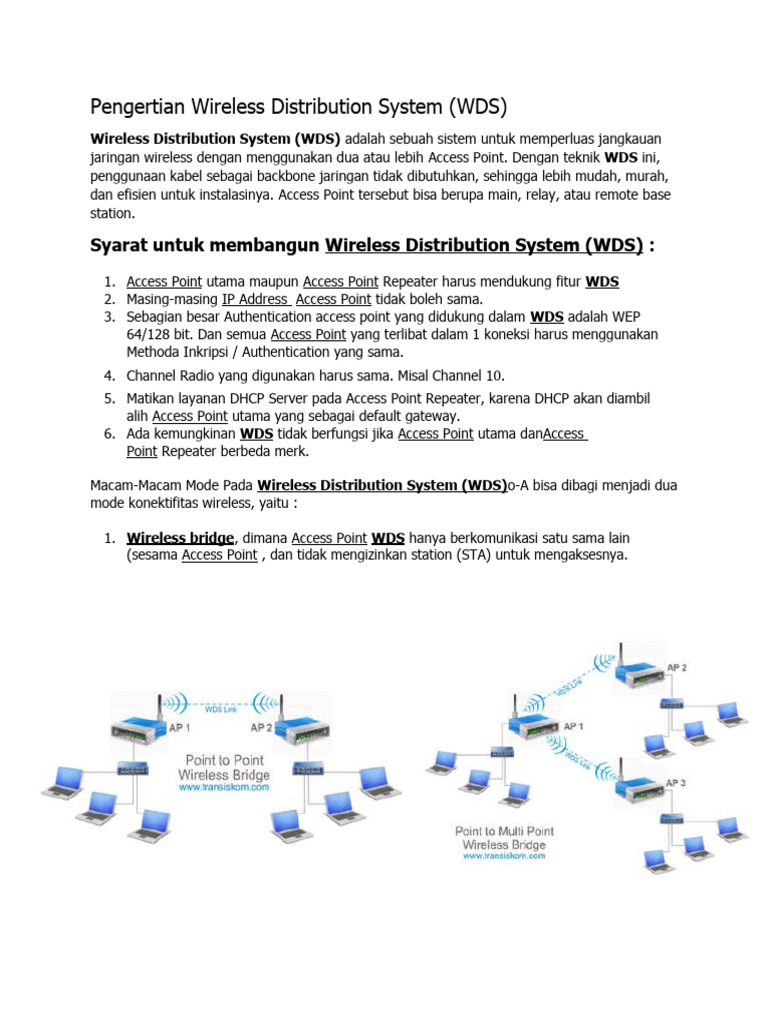 Pengertian WDS | PDF