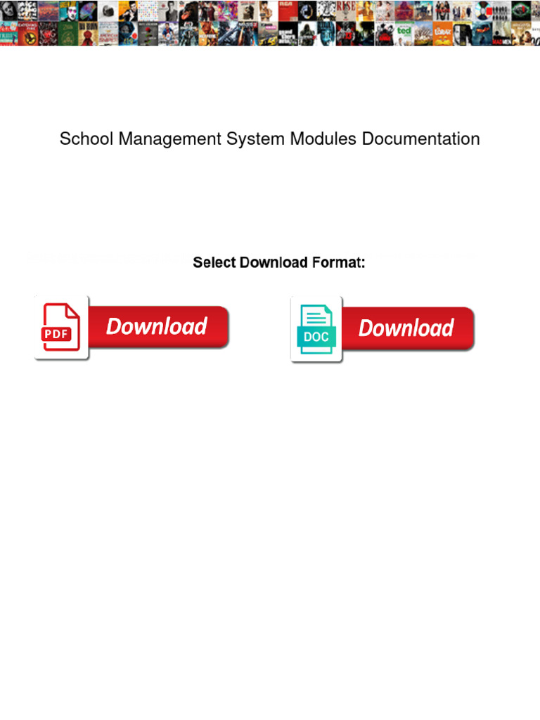 School Management System Modules Guide | PDF | Enterprise Resource ...
