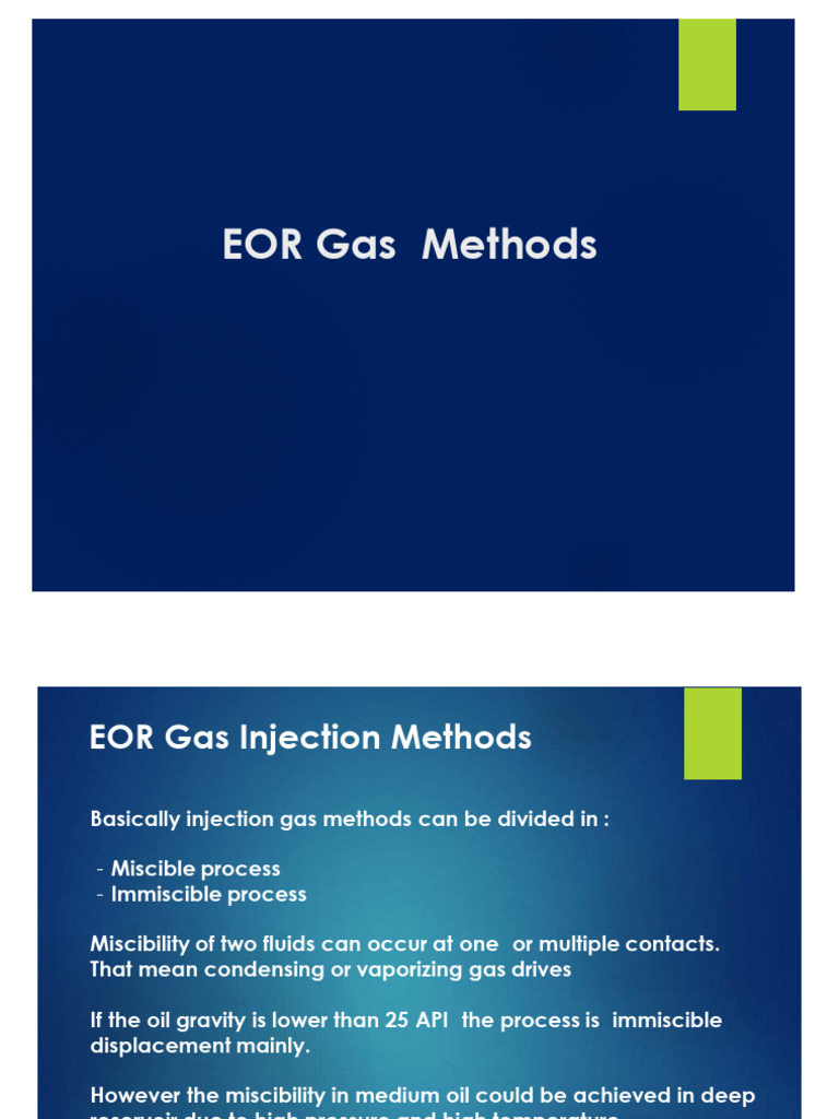 Gas Injection EOR | PDF | Enhanced Oil Recovery | Petroleum Reservoir