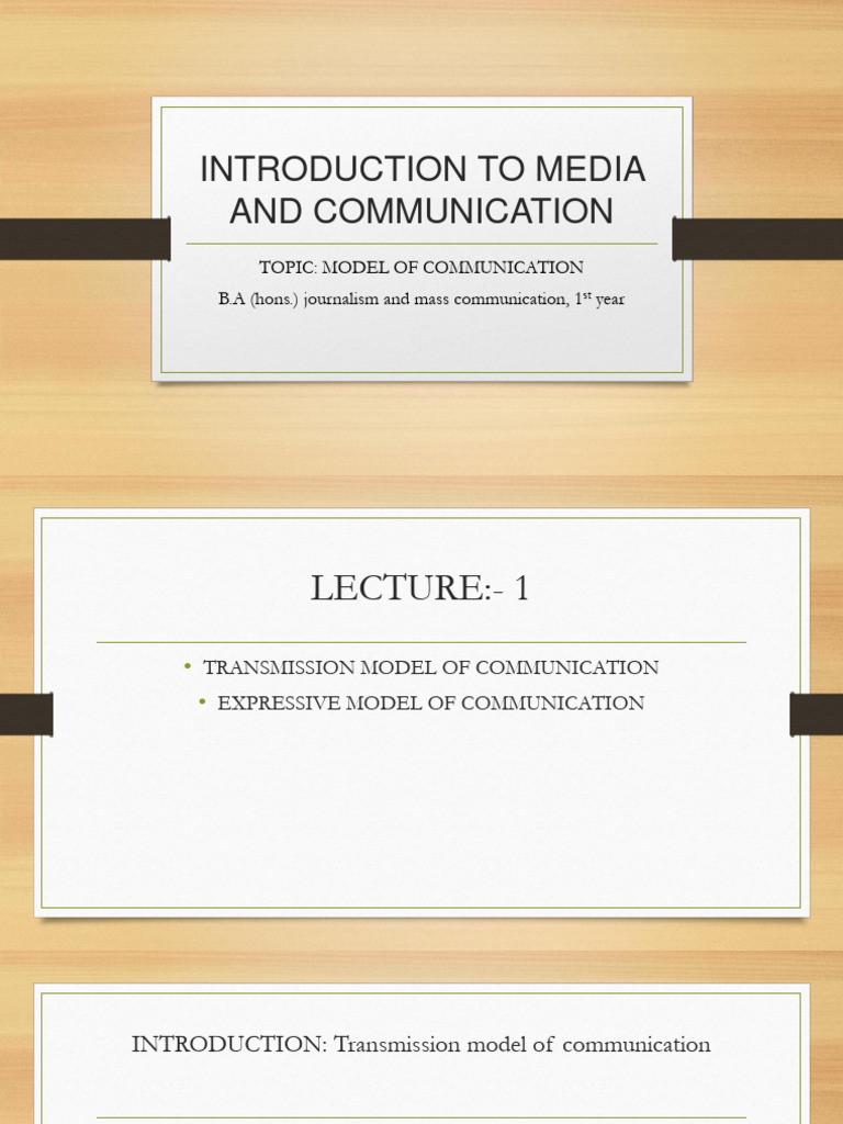 Introduction To Media and Communication | PDF | Communication | Code