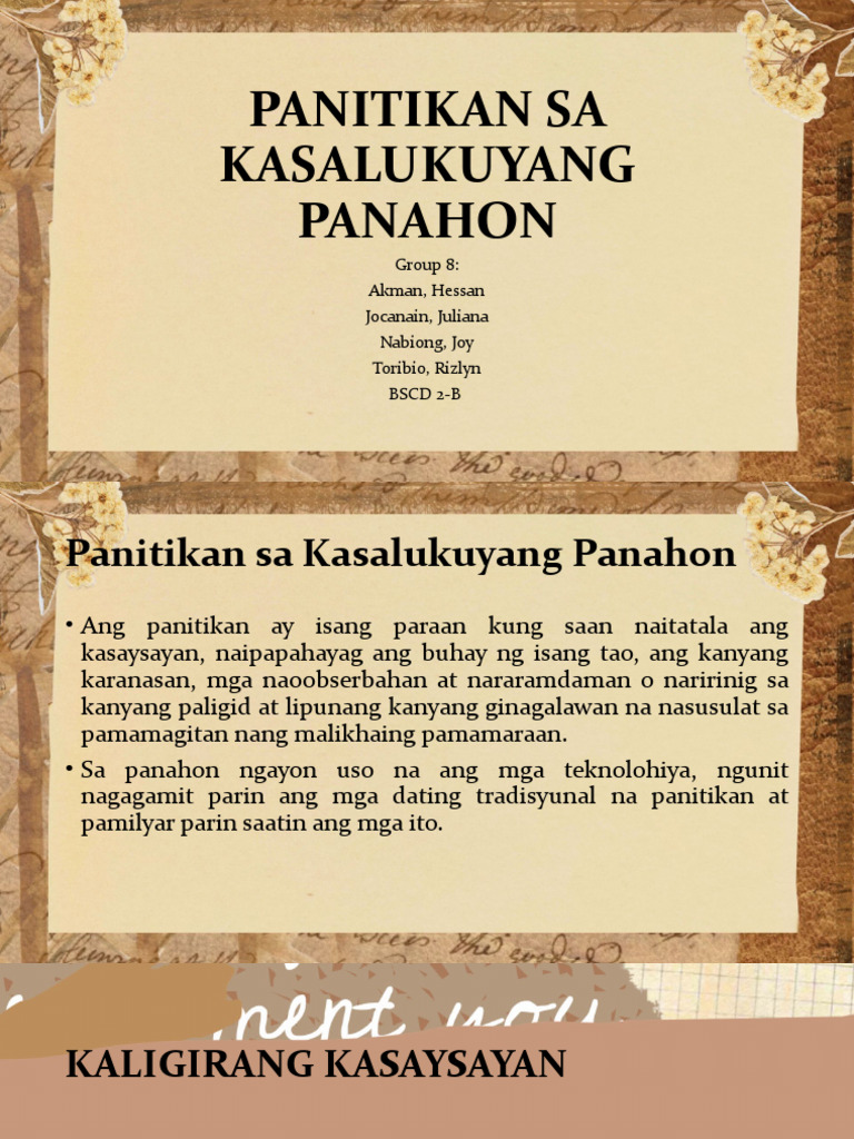 PANITIKAN SA KASALUKUYANG PANAHON g8 | PDF