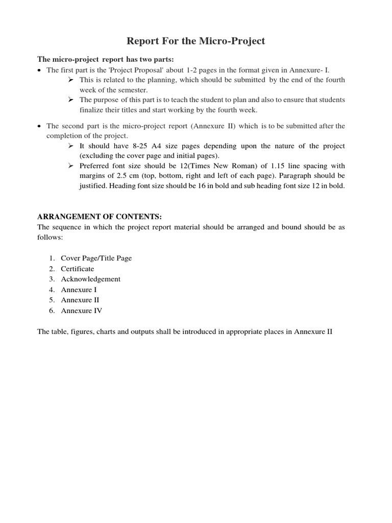 Micro Projects Format Final | PDF | Data | Information