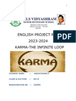 Karma: The Infinite Loop Project | PDF | Karma | Reincarnation