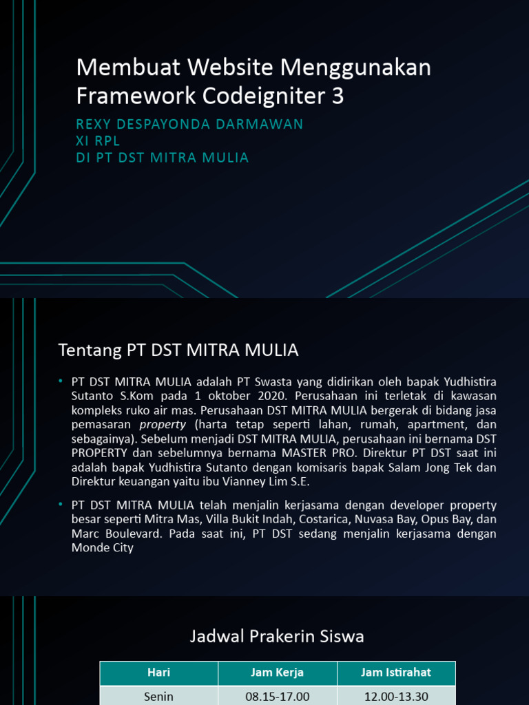 Membuat Website Menggunakan Framework Codeigniter 3 | PDF