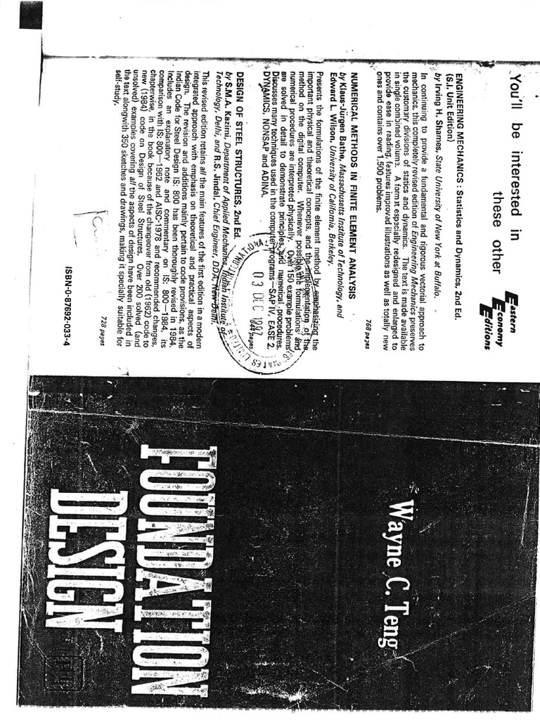 Foundation Design Wayne C Teng | PDF