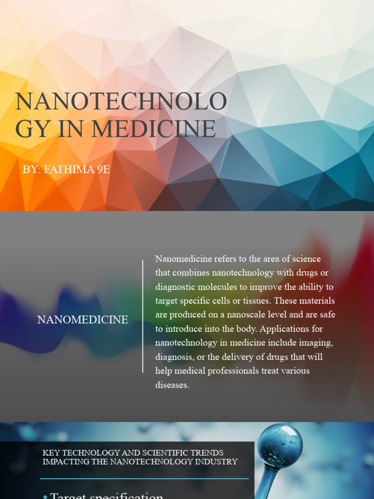Nanotechnology Applications in Medicine | PDF | Nanomedicine ...