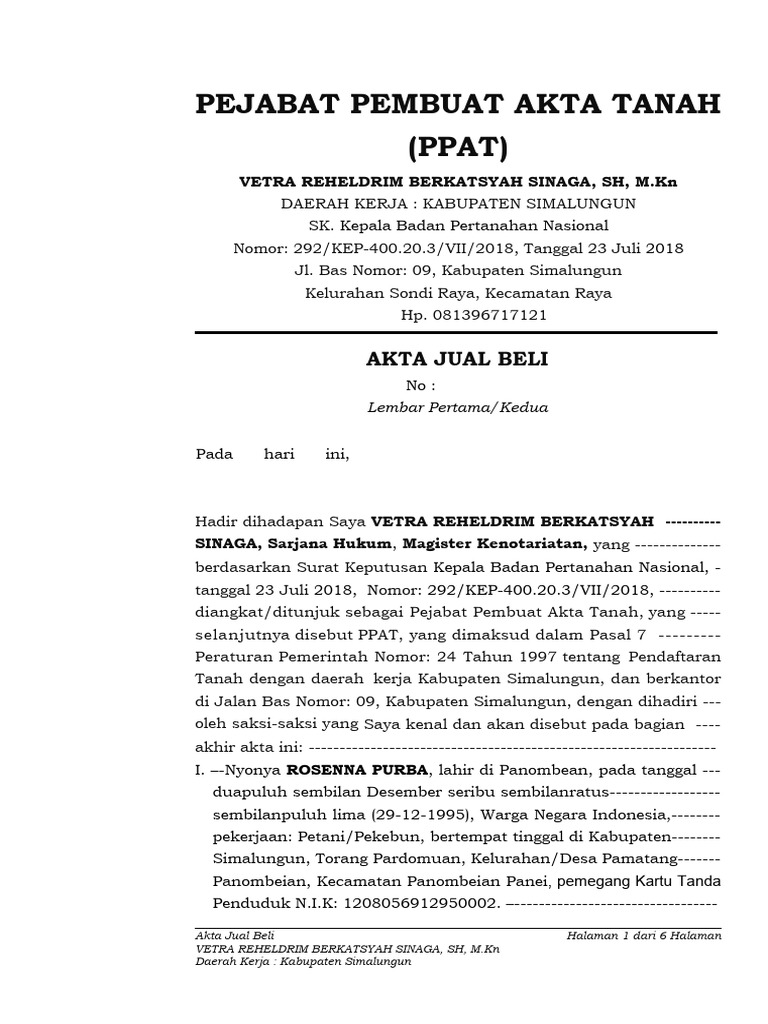 Ajb An. Rosenna Purba Menai Edwardujs Tarigan Maret 2023 | PDF
