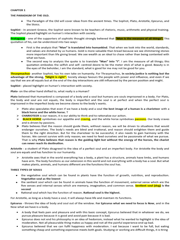 UTS Reviewer | Download Free PDF | Reason | Soul