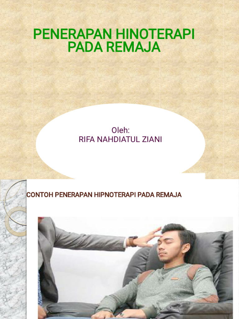 Hipnoterapi Pada Remaja | PDF