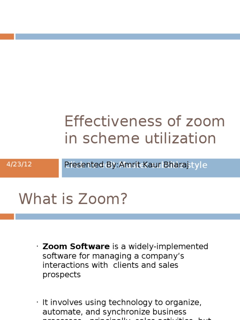 Zoom Software Effectiveness Analysis | PDF | Information Technology ...