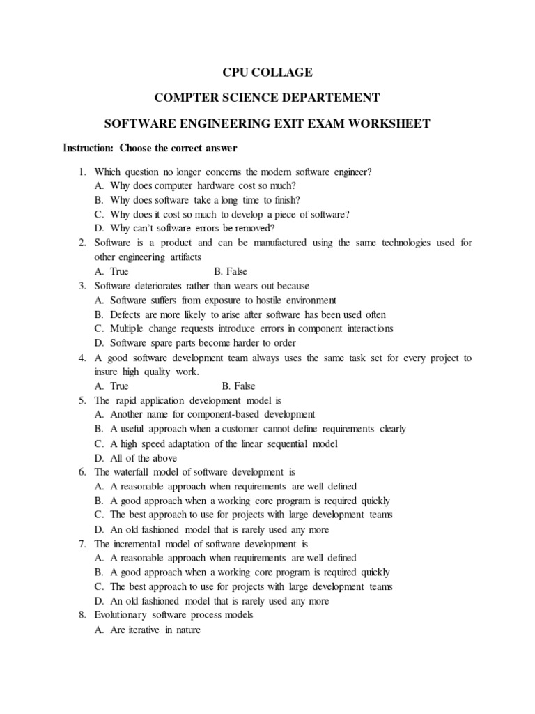 Exit Exam Questions Part 1 | PDF | Programming | Computer Program