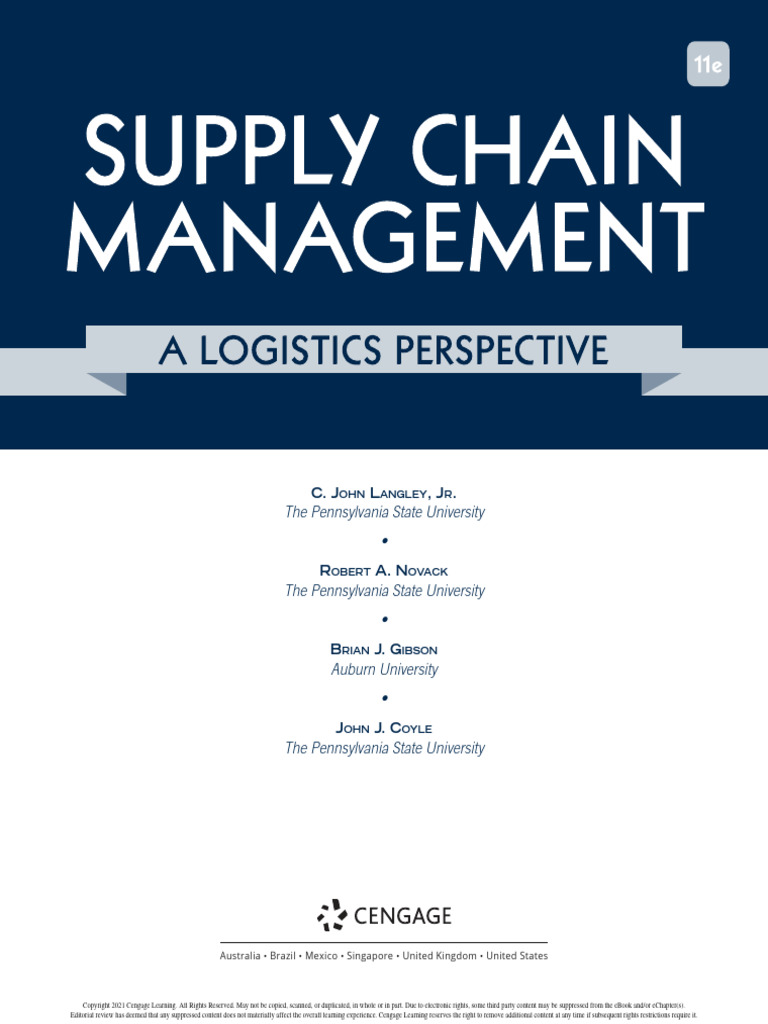 Book | PDF | Supply Chain | Logistics