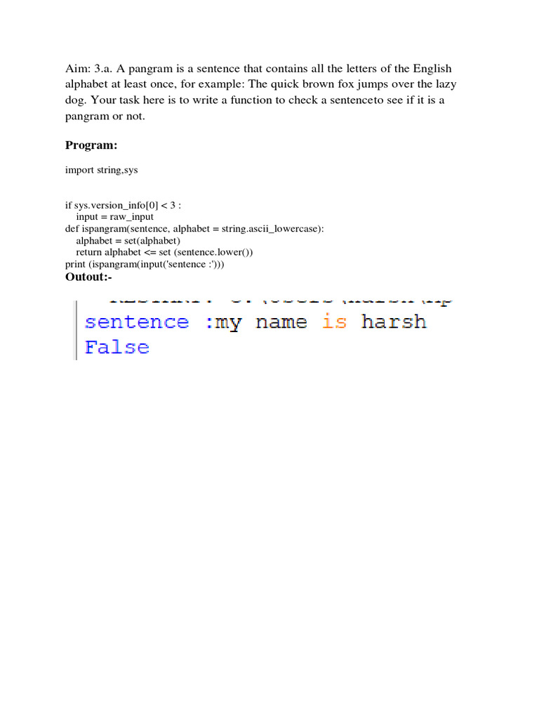 Python Practical - (3, 4) | PDF
