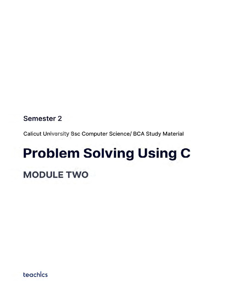 C Module 2 Download Free Pdf Arithmetic Division Mathematics 4543