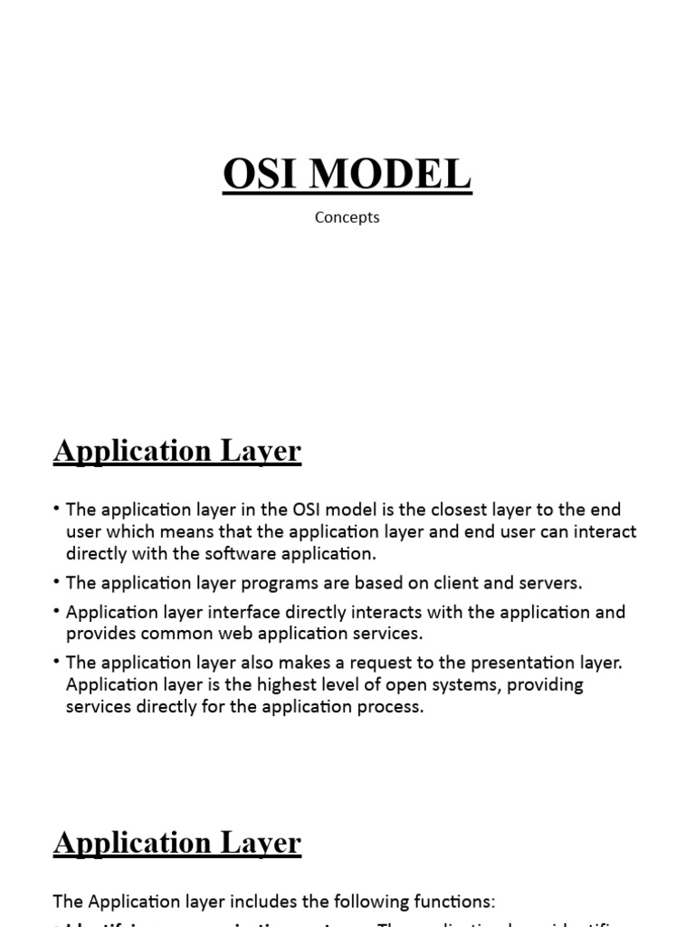 Application Layer | PDF | Osi Model | Domain Name System