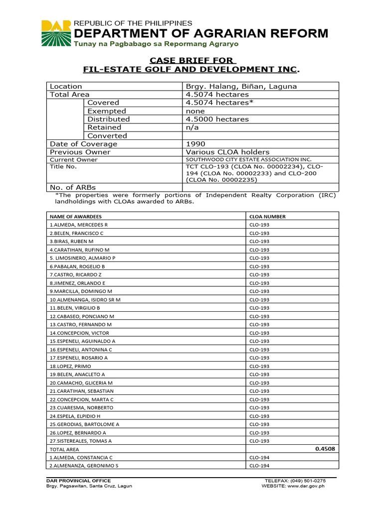 2023 Fil Estate | PDF | Legal Procedure | Justice