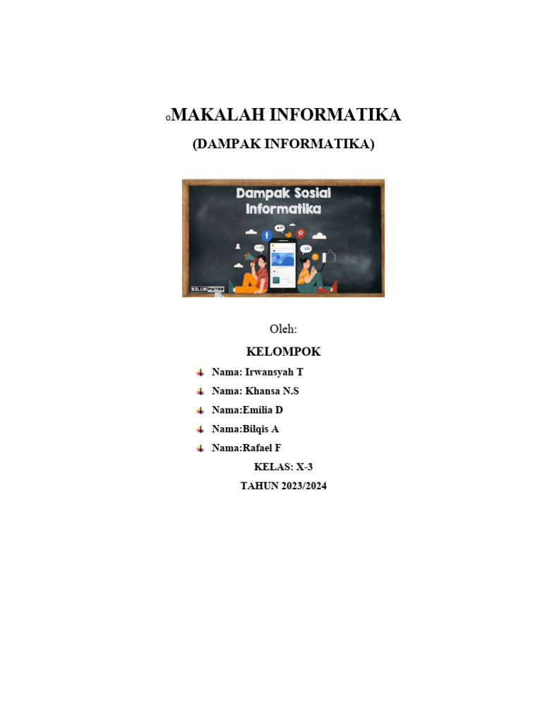 Makalah Informatika | PDF | Seni | Teknologi & Rekayasa