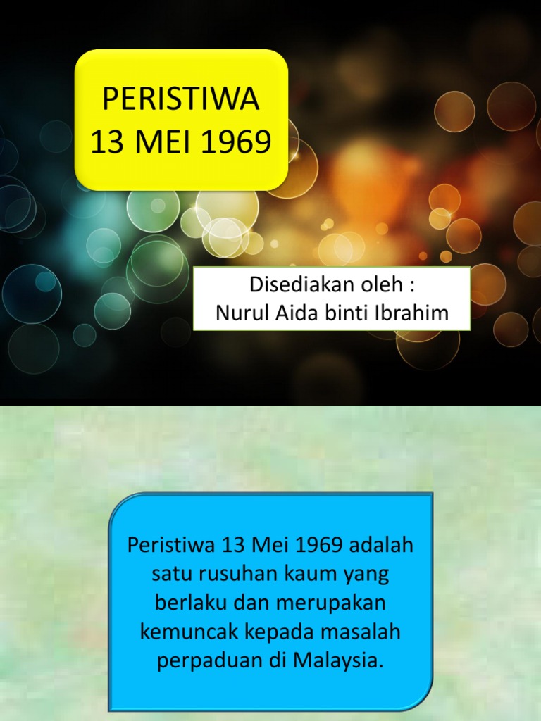 Sejarah: Peristiwa 13 Mei 1969 | PDF