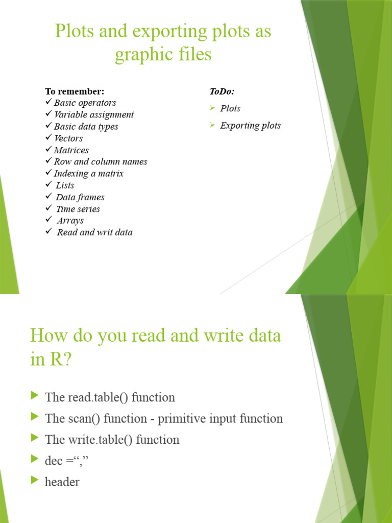 06 Plots Export Plots | PDF | Comma Separated Values | Matrix (Mathematics)