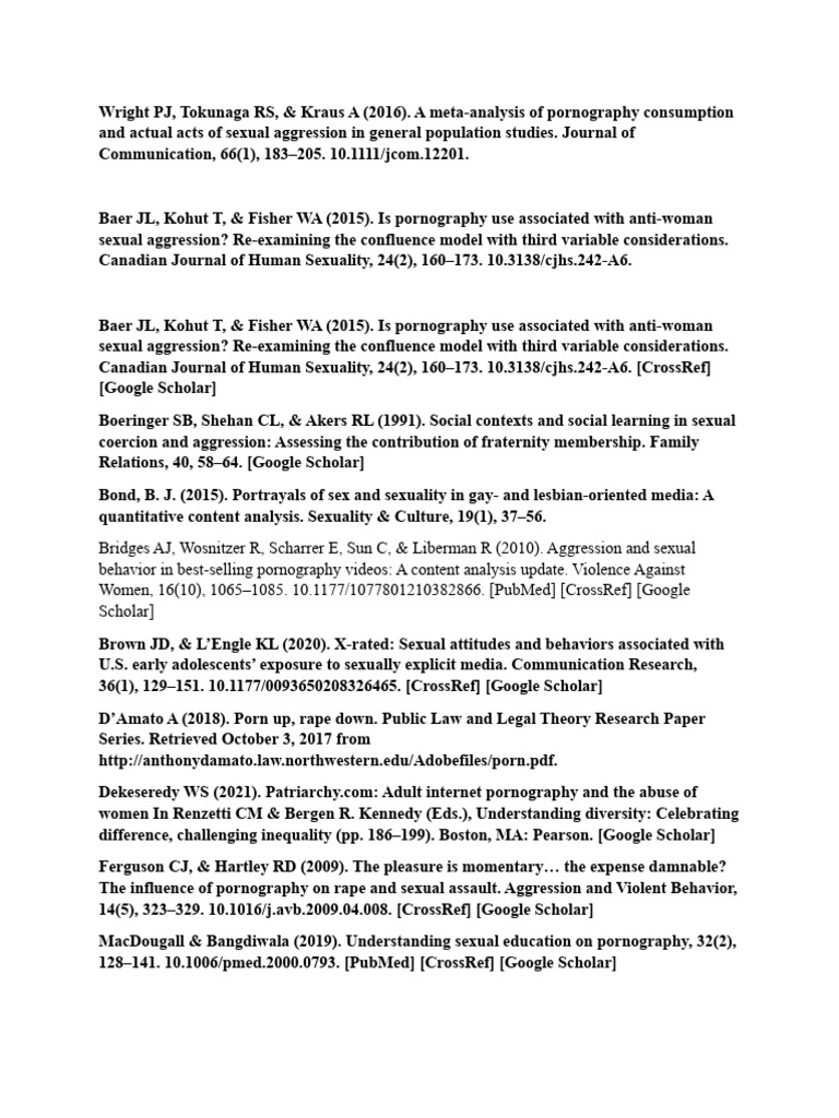 References | Download Free PDF | Violence | Adolescence