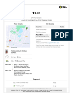 Ola Cab Invoice Template | PDF | Invoice | Payments