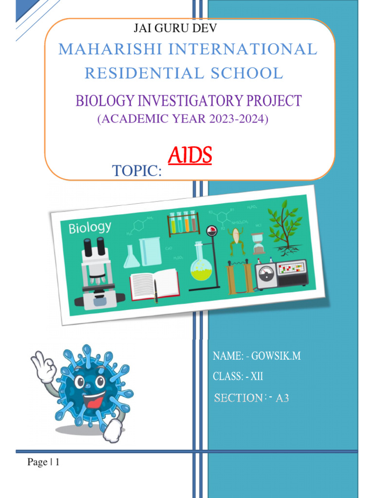 Bio Project | PDF | Hiv/Aids | Management Of Hiv/Aids