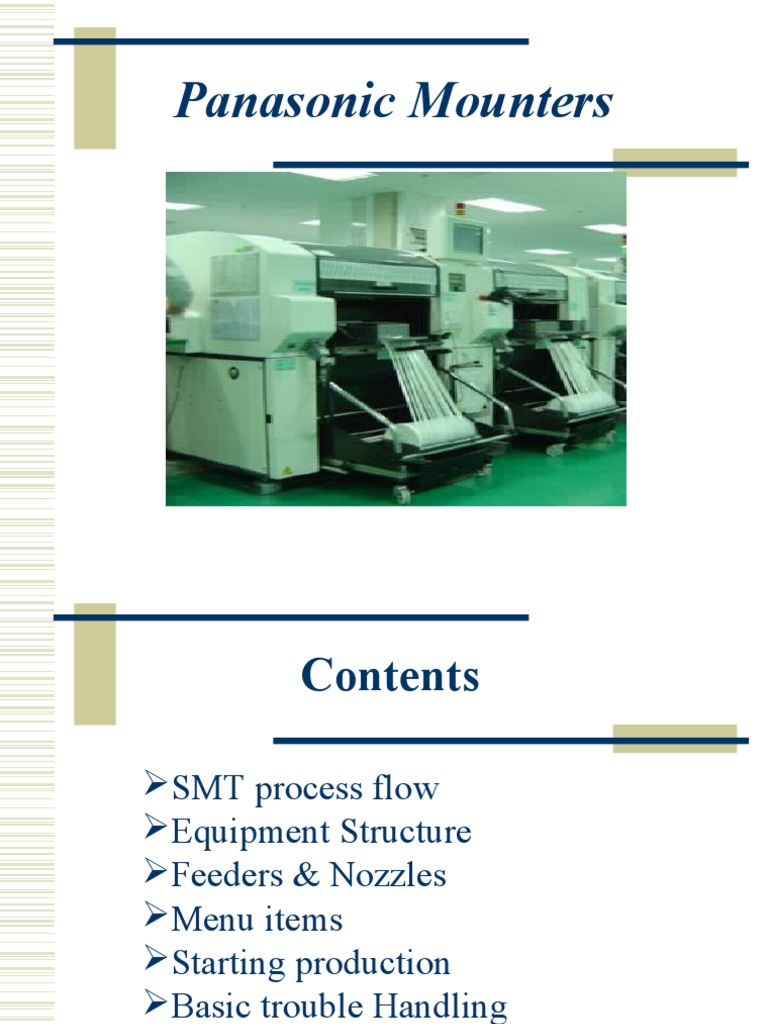 Panasonic Operator | PDF | Equipment | Manufactured Goods