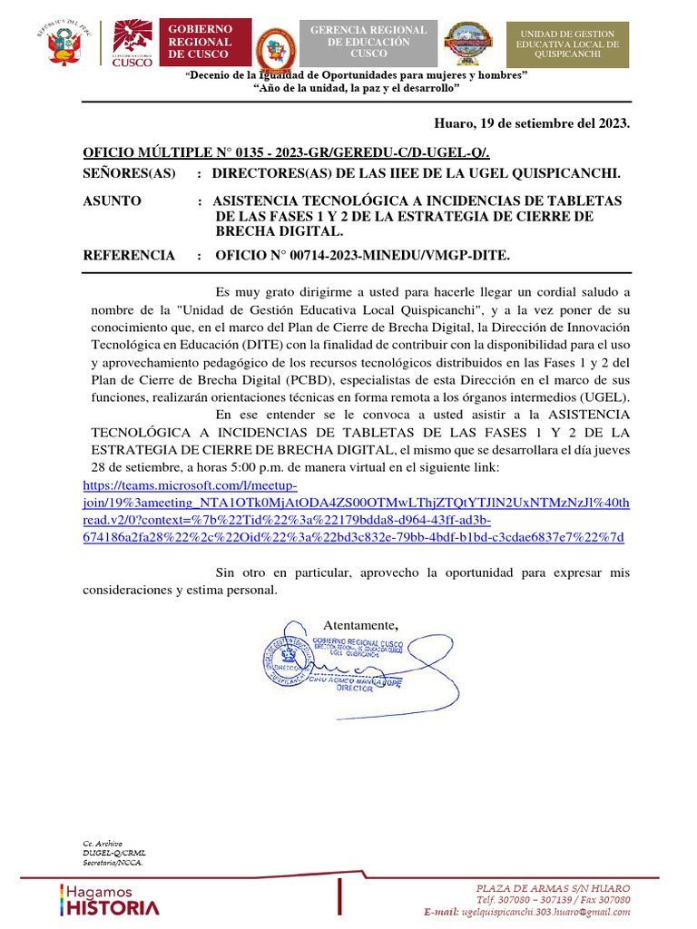 Asistencia Tecnológica para Tablet 2023 | PDF