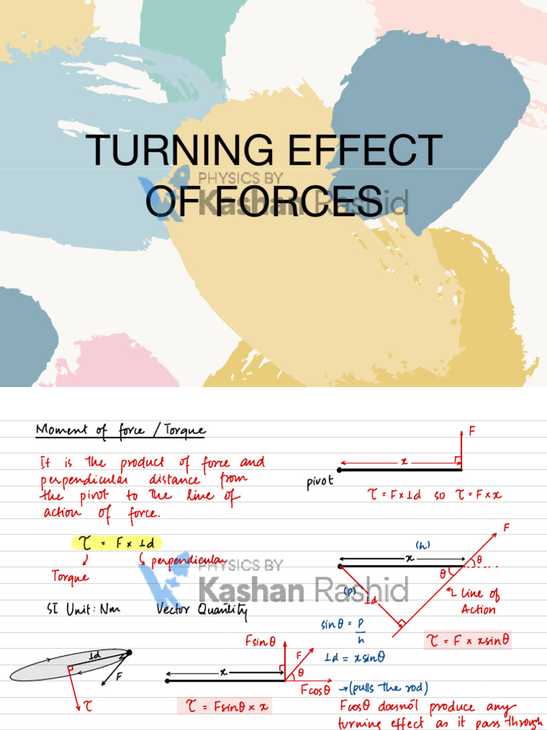 SYN Turning Effect of Forces | PDF | Force | Mechanical Engineering