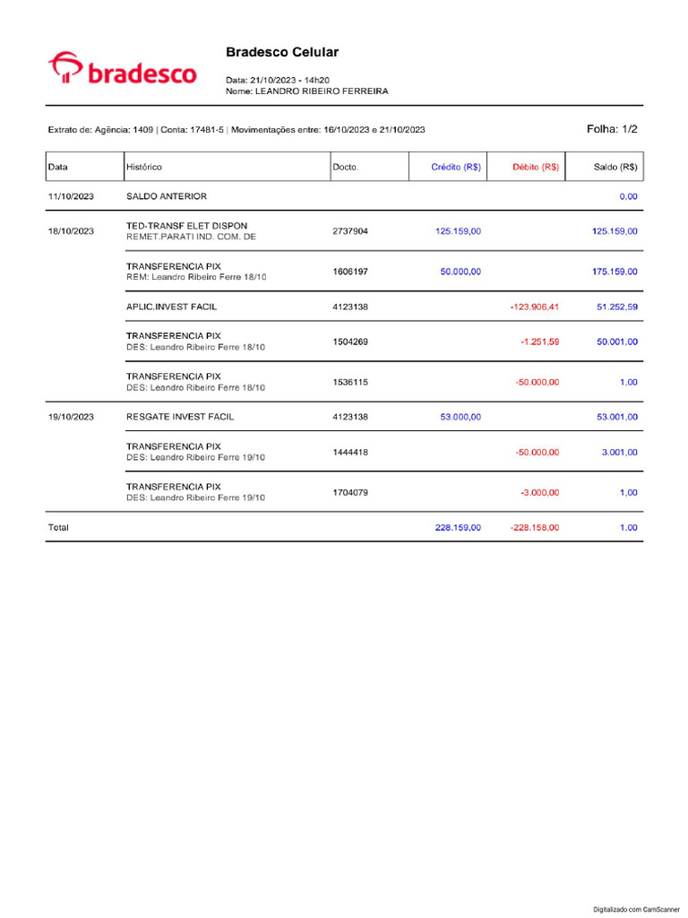 Comprovante LEANDRO | PDF