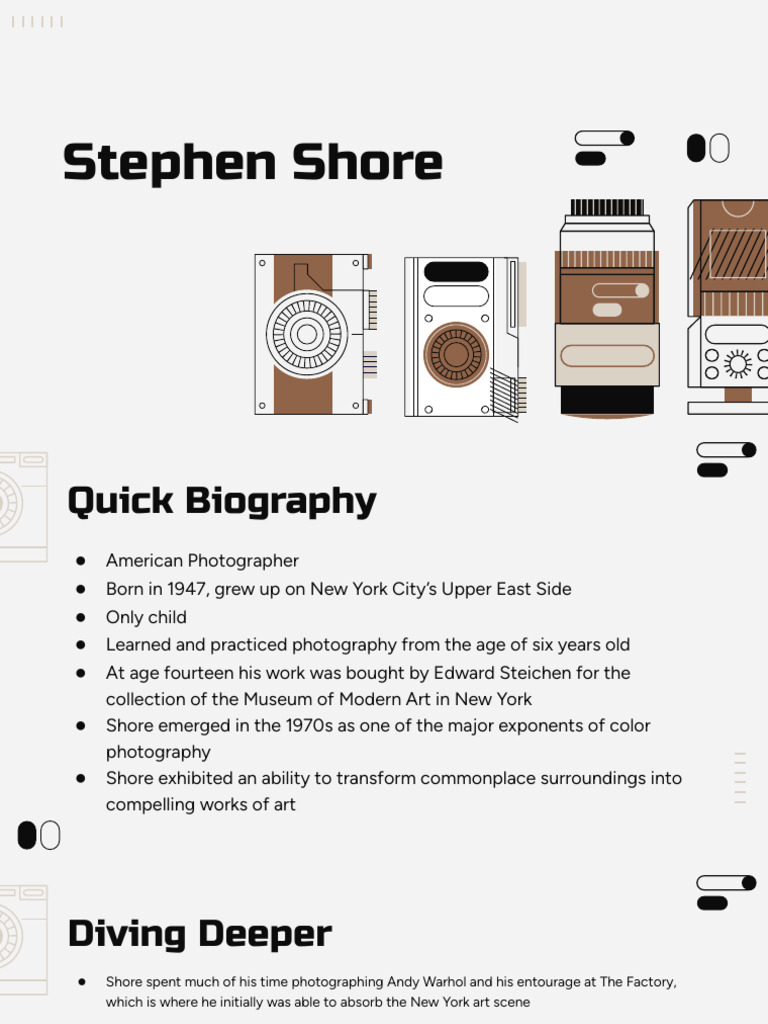 1 - Stephen Shore Photography Prez | PDF | Photograph | Imaging
