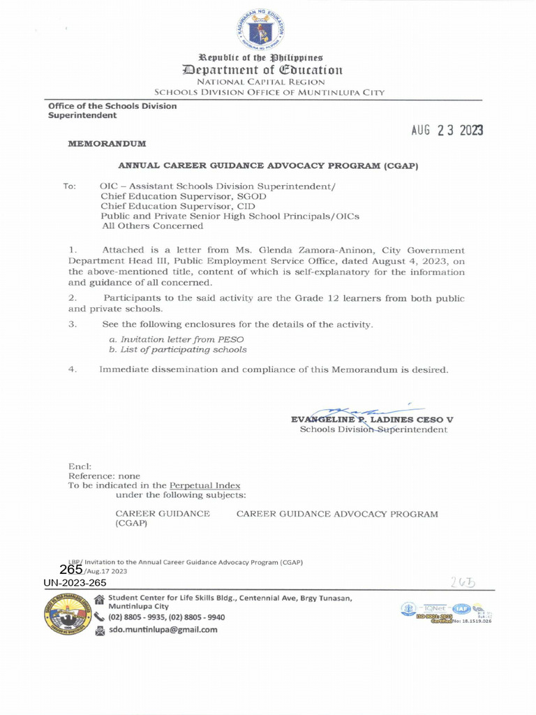 Annual Career Guidance Program 2023 | PDF