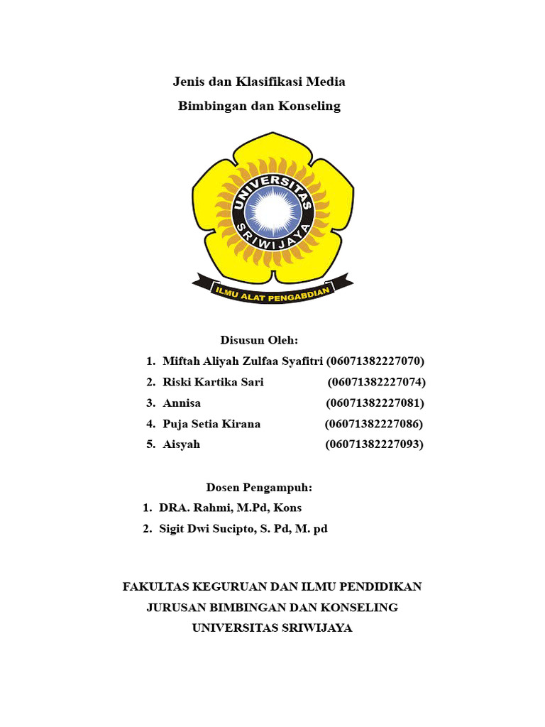 Kelompok IV - Jenis Dan Klasifikasi Media BK | PDF