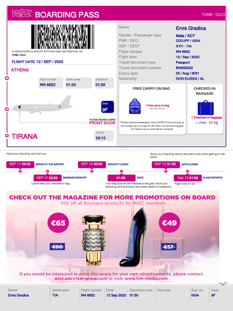 Volotea JPG | Download Free PDF | Baggage | Aviation