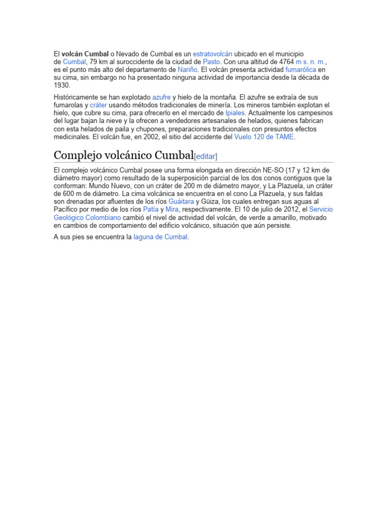 Cumbal | PDF