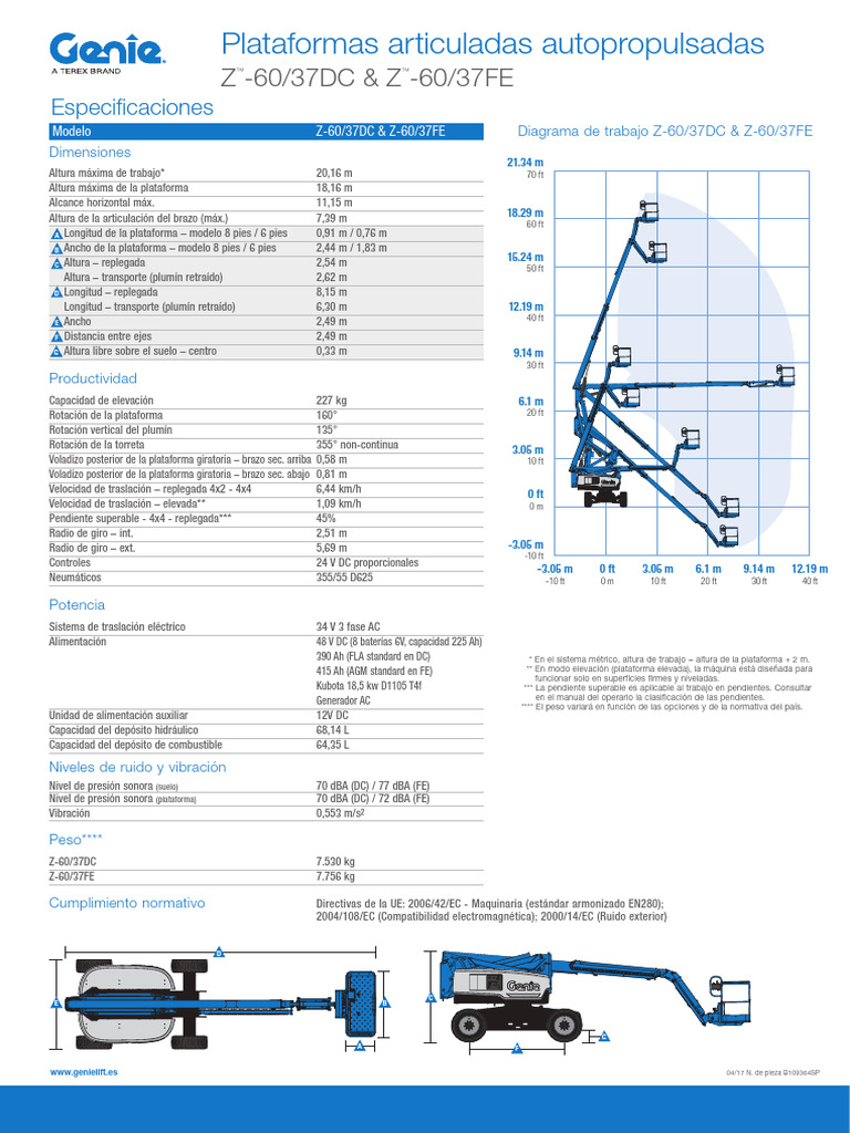 Plataforma Articulada Z60 | PDF