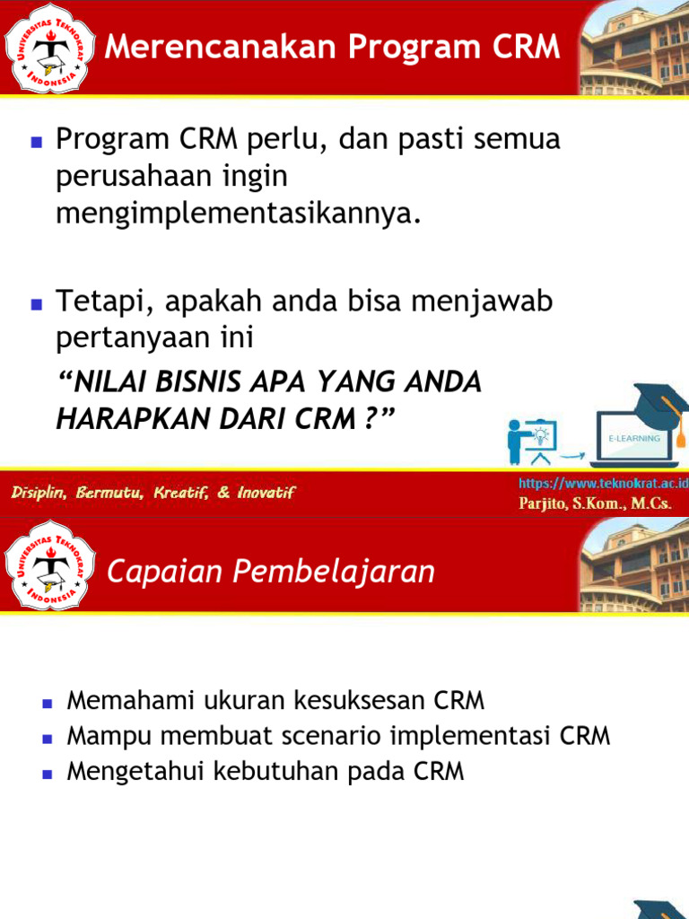 Materi Part 1 - CRM (Lanjutan) | PDF
